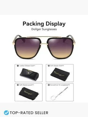 Accessories | Oversized Square Aviator Sunglasses Retro Pilot Shades ...